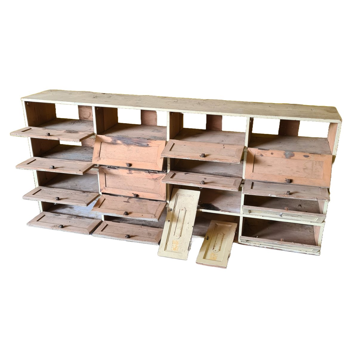 Post Office Mailbox Cabinets, France, Early 20th Century, Set of 2 for ...