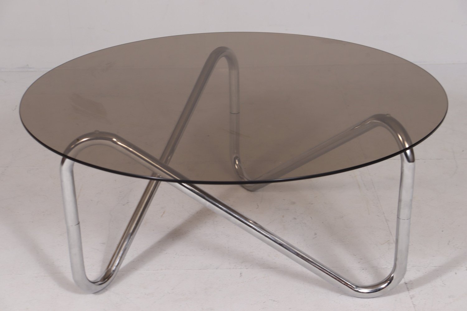 French Tubular Steel Coffee Table, 1970s for sale at Pamono