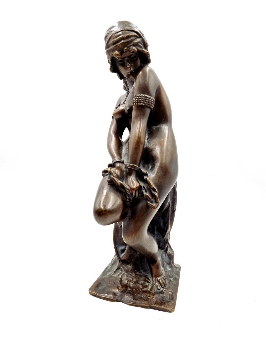 Schiava Bronze Sculpture Based On The Model By Giacomo Ginotti 1800s