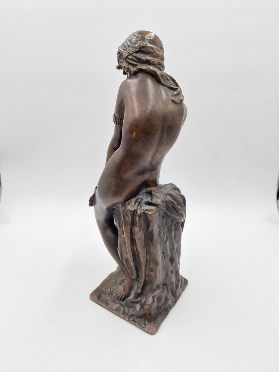 Schiava Bronze Sculpture Based On The Model By Giacomo Ginotti 1800s
