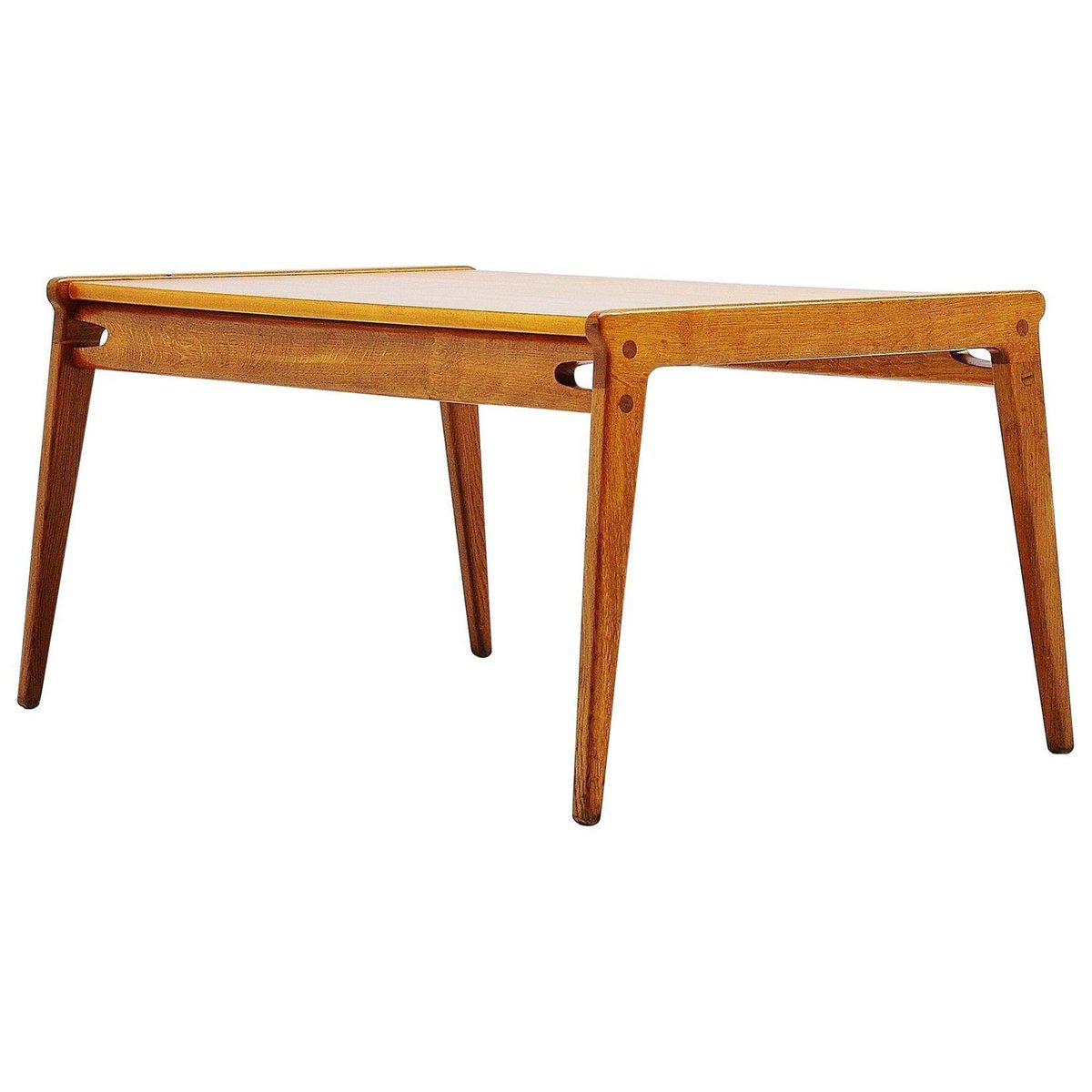 Oak Hunting Coffee Table, Sweden, 1960s for sale at Pamono