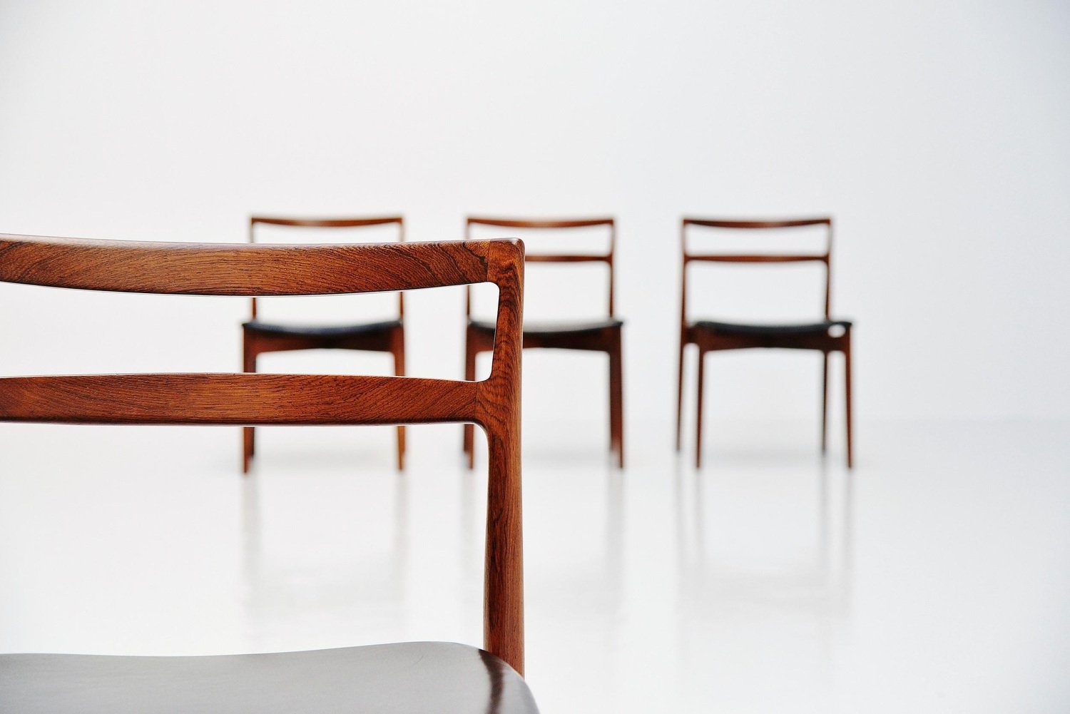 Model 61 Dining Chairs attributed to Harry Østergaard for Randers ...
