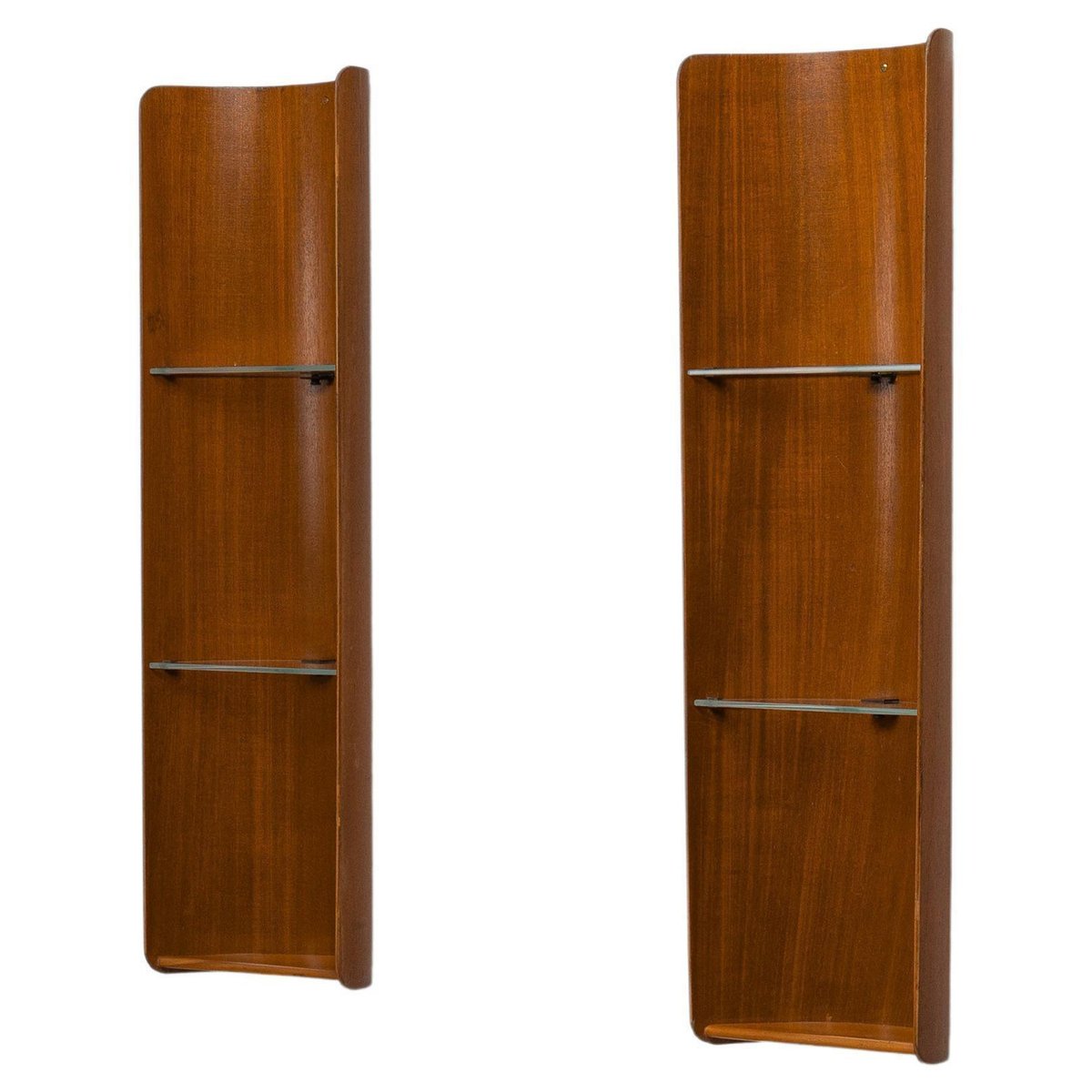 Vintage Wall Mounted Display Cabinets by Carlo Ratti, 1950, Set of 2 ...