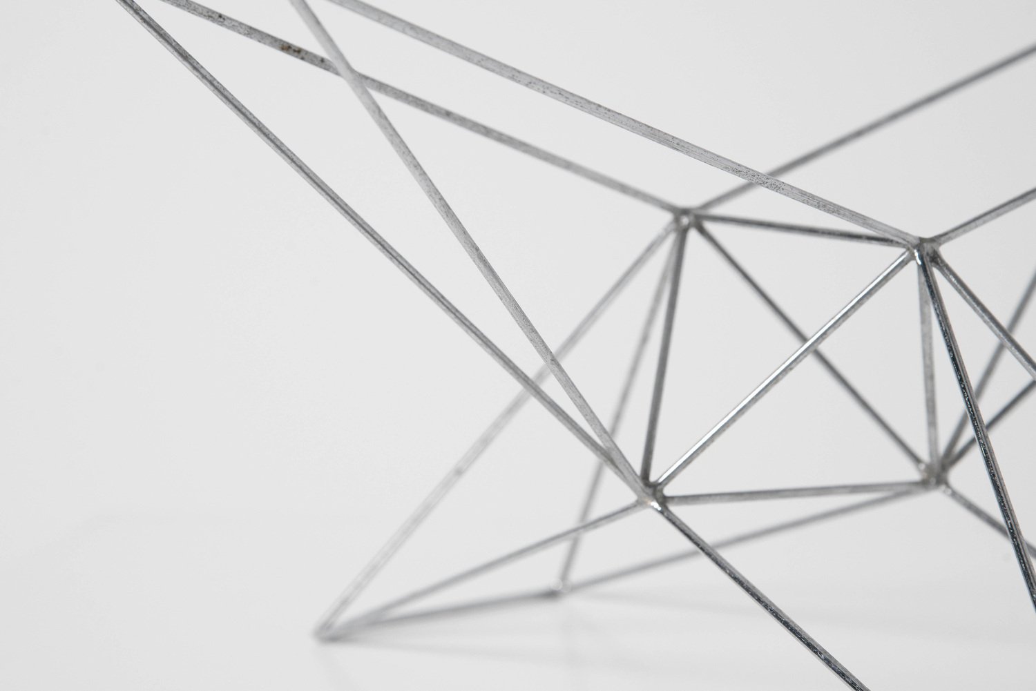 Vintage Geometrical Sculpture by Rudolf Wolf, 1975 for sale at Pamono