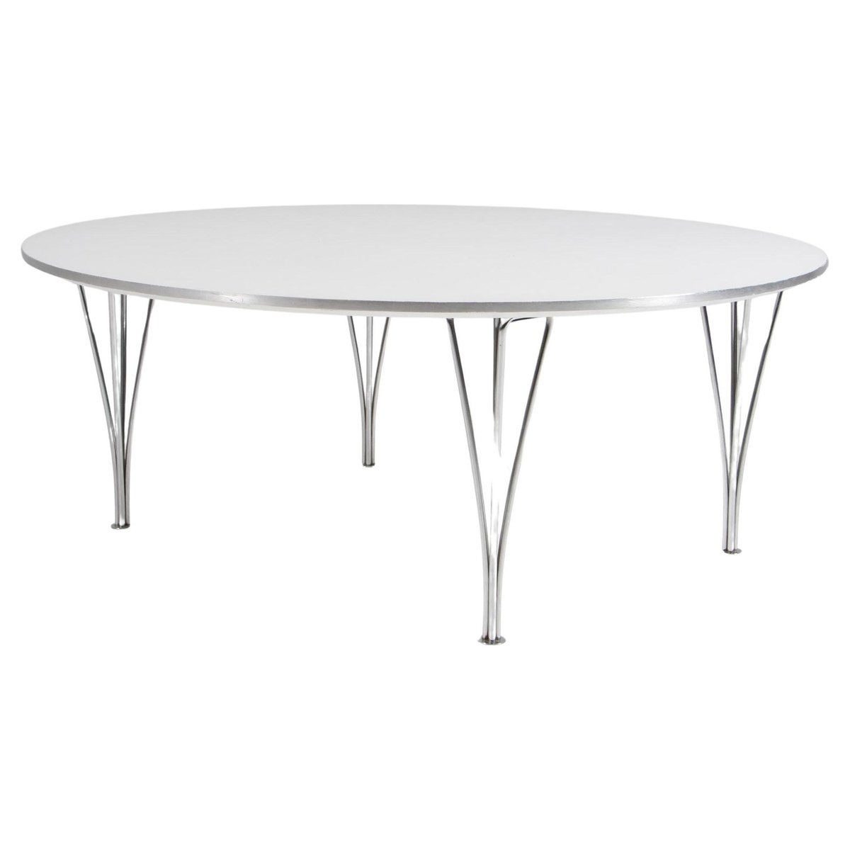 Round Coffee Table attributed to Piet Hein & Bruno Mathsson for Fritz ...