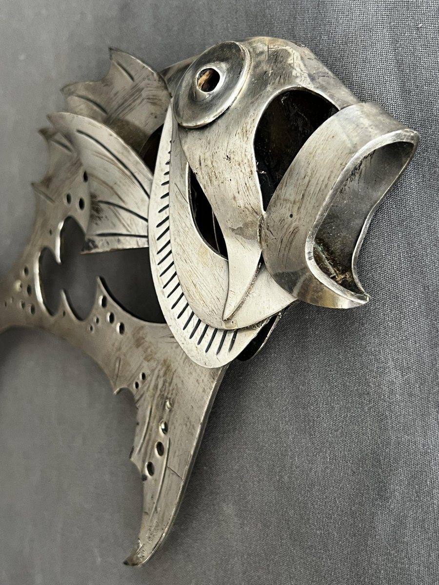 Miguel Moreno, Metal Fish Sculpture, 1970s, Steel for sale at Pamono