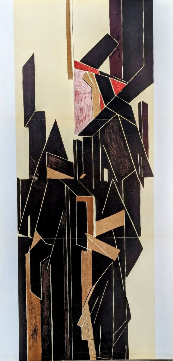 Pablo Palazuelo, Large Abstraction Triptych, 1955, Lithograph for sale ...