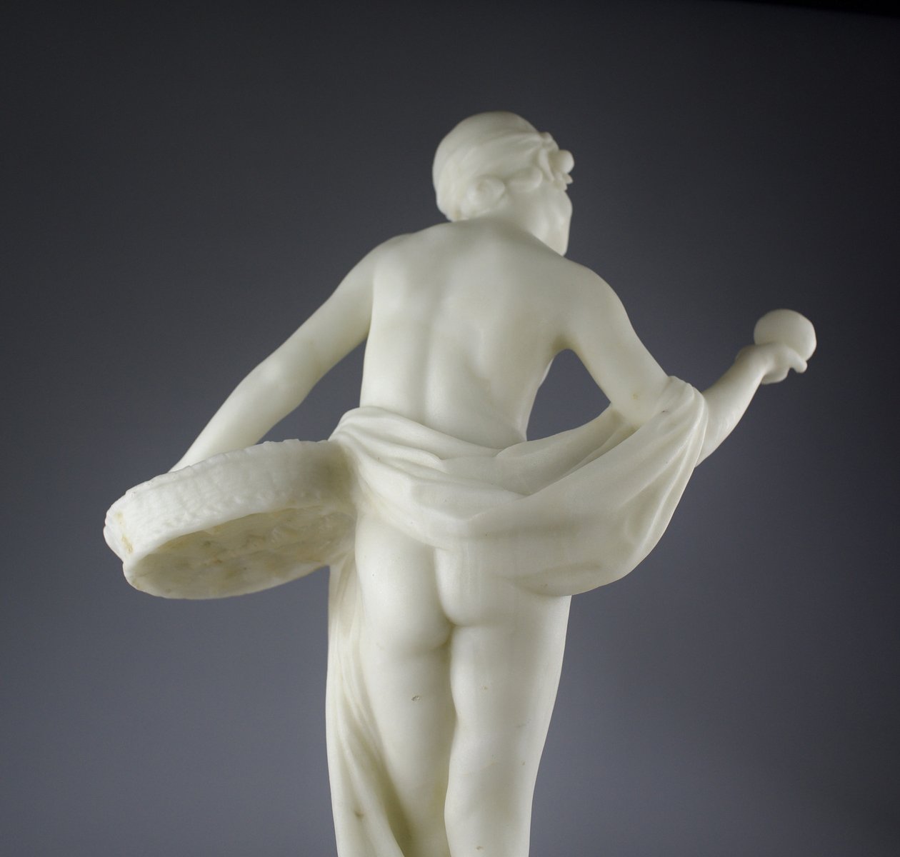Jean Verschneider Art Deco Girl And The Golden Apple Marble Sculpture 1920s For Sale At Pamono