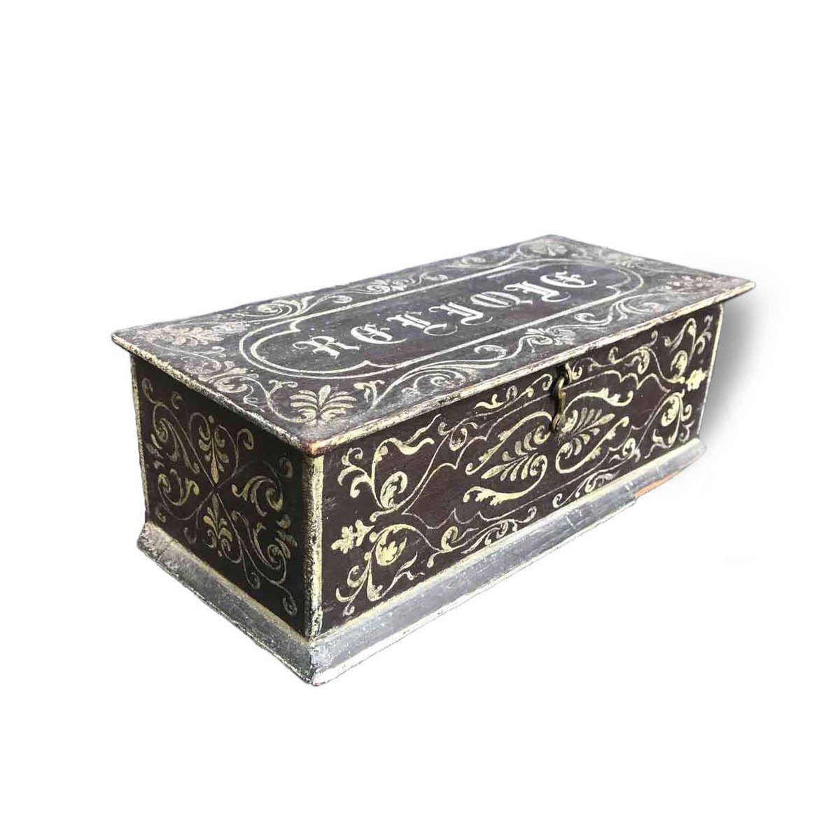 French Lacquered Relic Box for sale at Pamono
