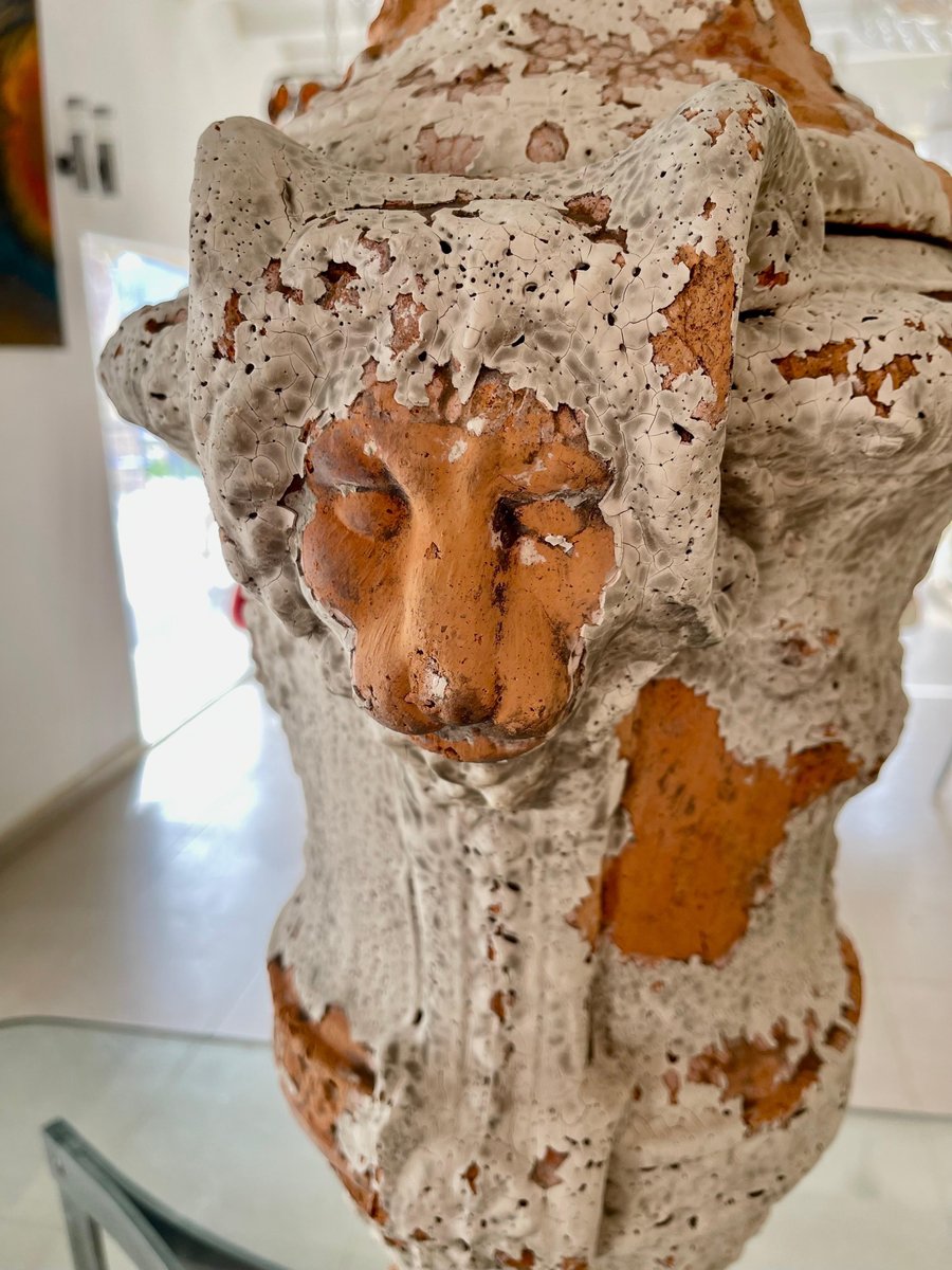 Terracotta Castle Vases, Spain, 1880s, Set of 2 for sale at Pamono