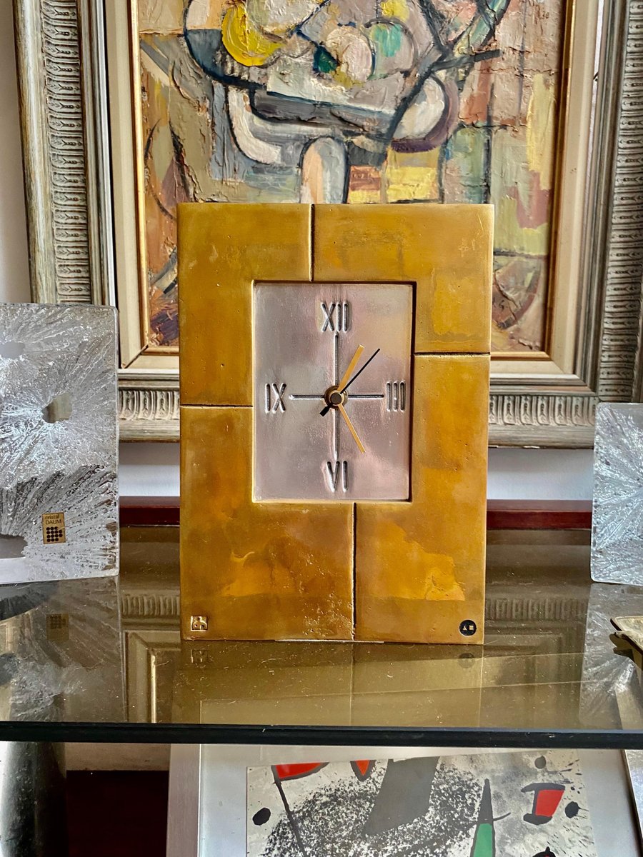 Large Model Table Clock from David Marshall, Spain, 1960s for sale at ...