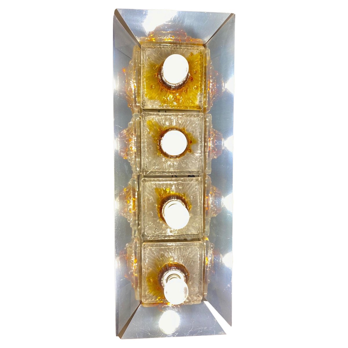 Bicolor Murano Glass Wall Light attributed to Toni Zuccheri, Italy ...