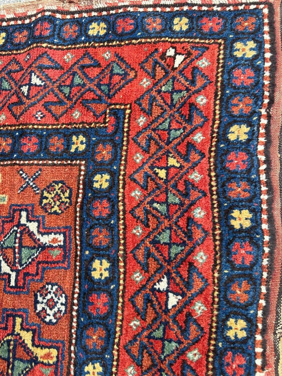 Antique Tribal Kurdish Rug, 1890s for sale at Pamono