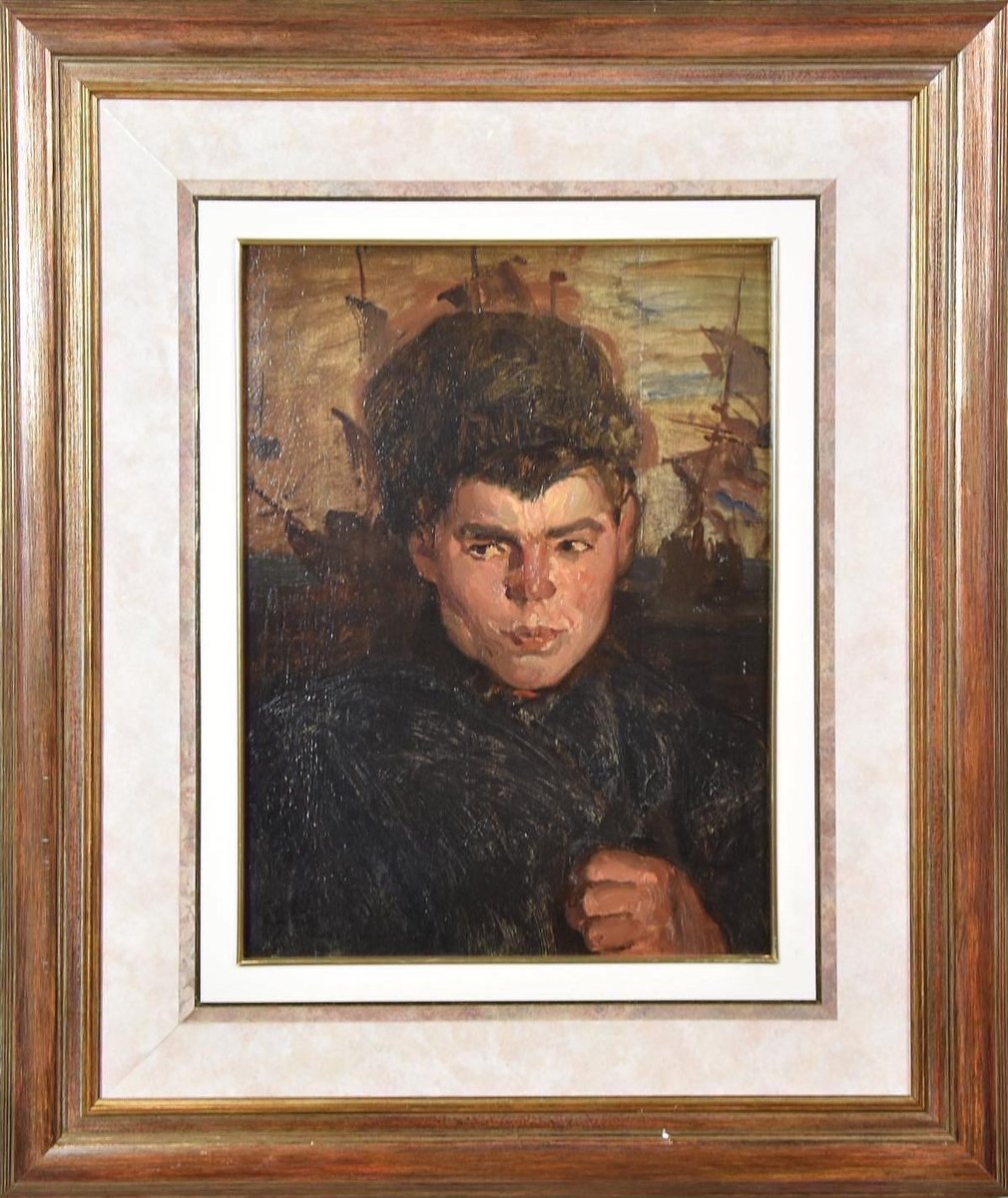 After Rudolf Gudden, Portrait of Evert 'Seek' Veerman, 1901, Oil on ...