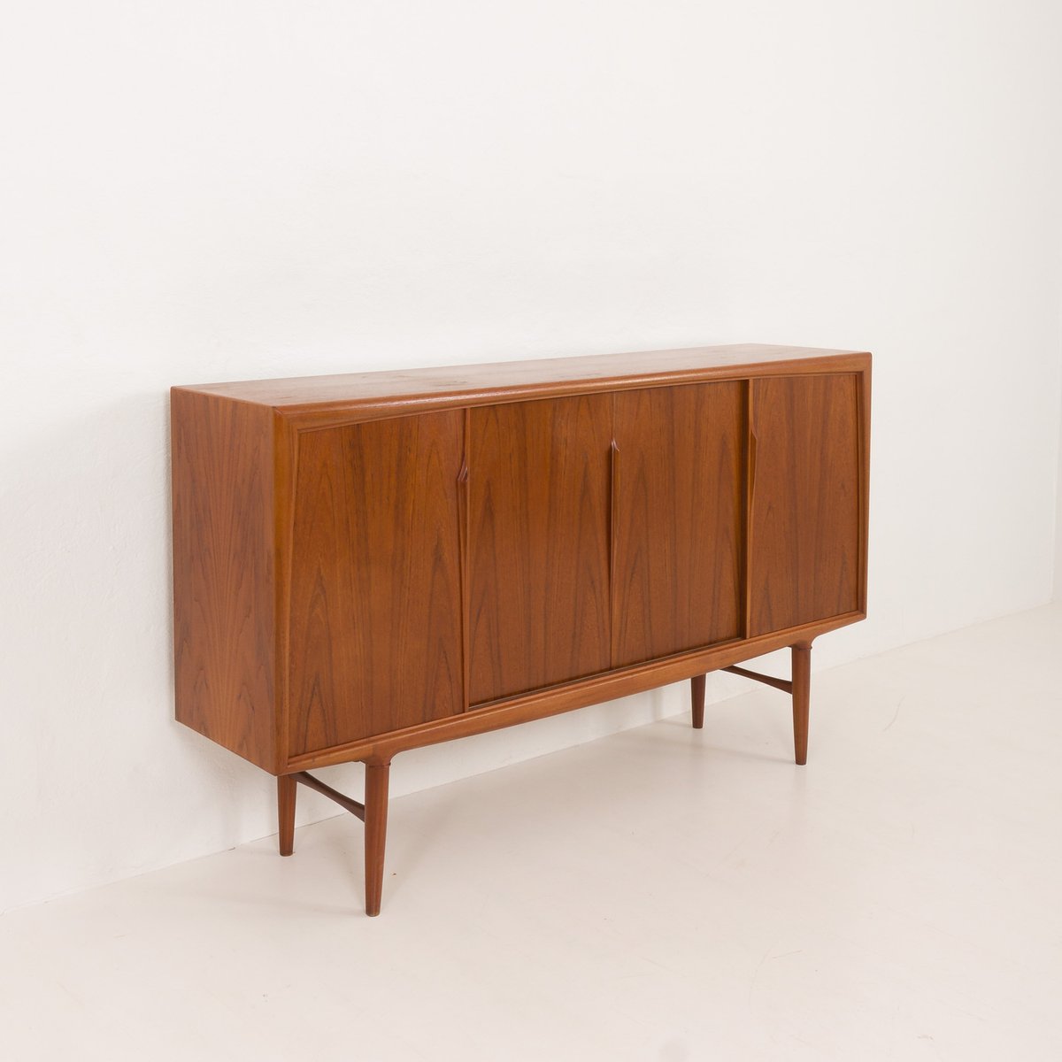Mid-Century Danish Teak Credenza by Omann Jun, 1950s for sale at Pamono