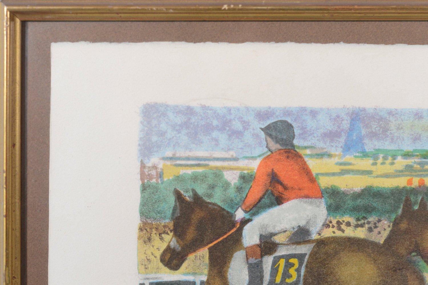 Francois Gall, Horse Races at Auteuil: Lady with Hat, 1950s, Lithograph ...