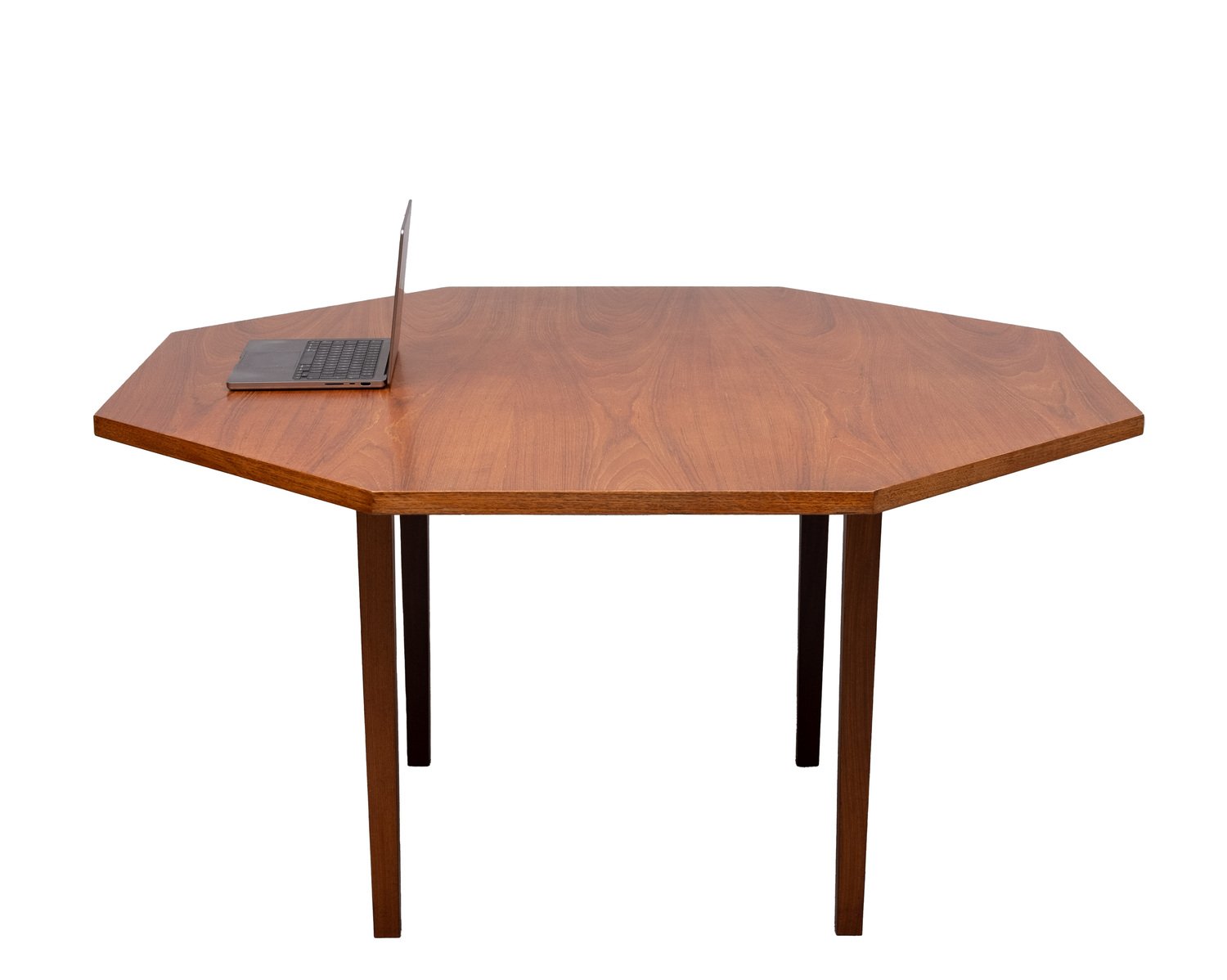 Teak Octangle Shaped Dining Table, 1960s for sale at Pamono