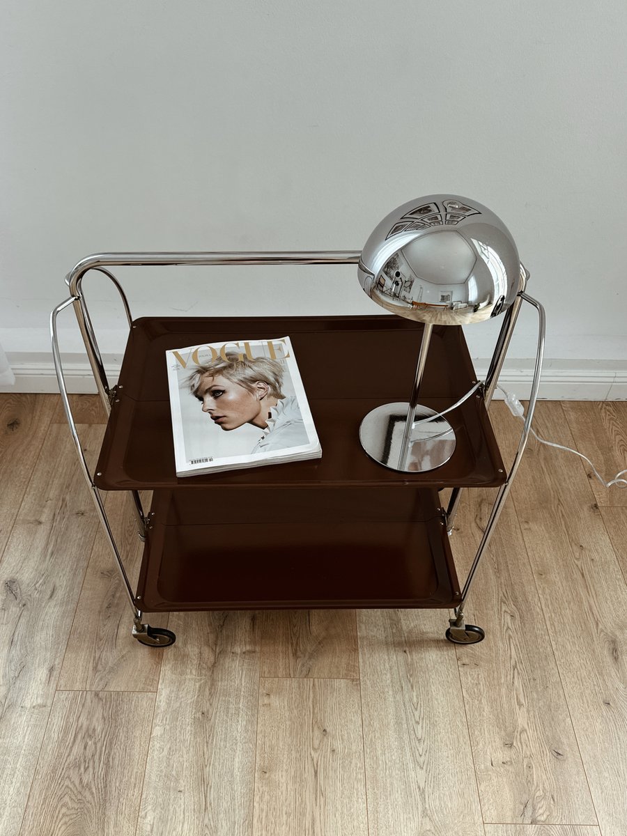 German Side Table or Collapsible Trolley from Bremshey & Co., 1970s for ...