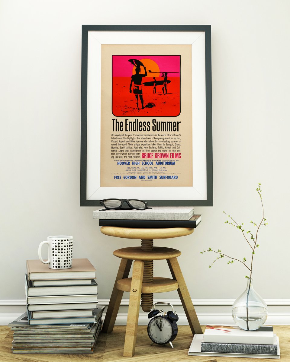 The Endless Summer Original US Film Poster by John Van Hamersveld, 1965 ...