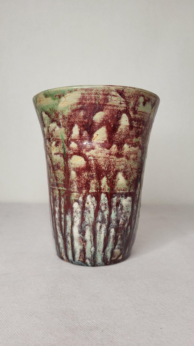 Stoneware Vase by Pierre Lion, 1950s for sale at Pamono