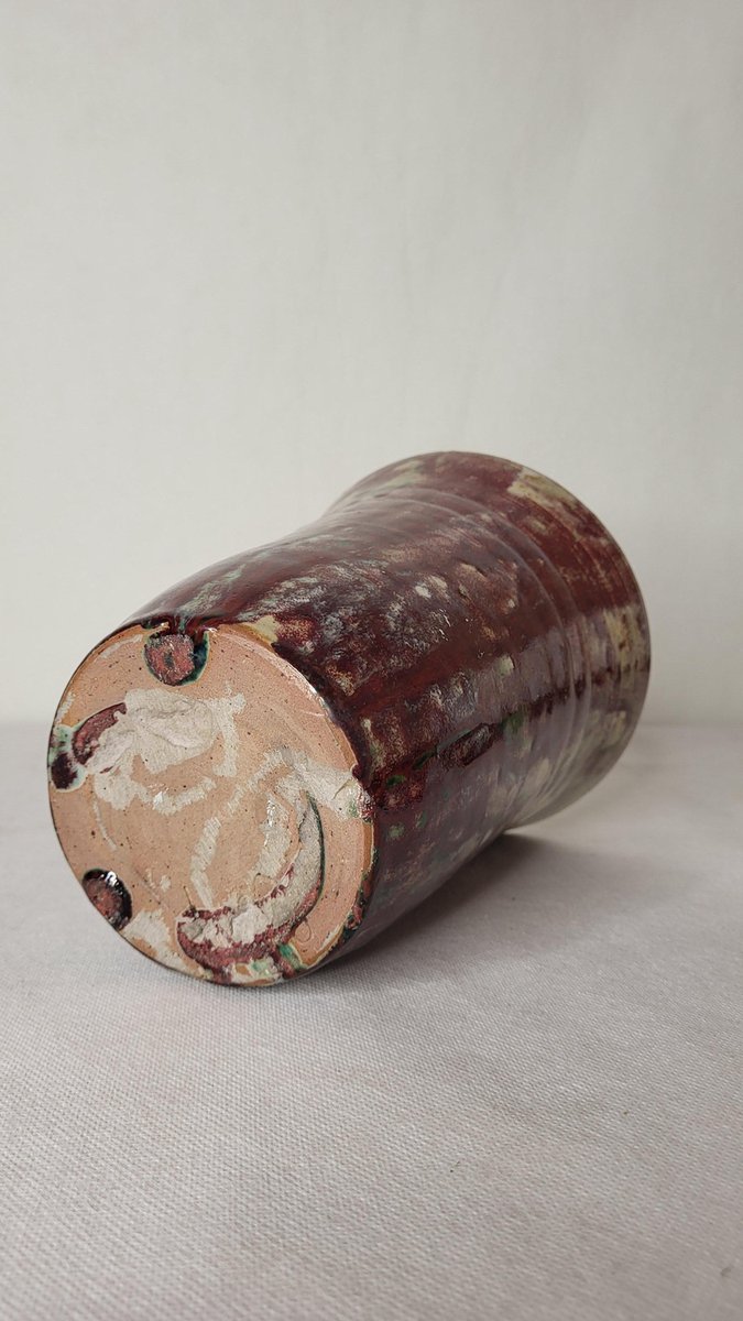 Stoneware Vase by Pierre Lion, 1950s for sale at Pamono