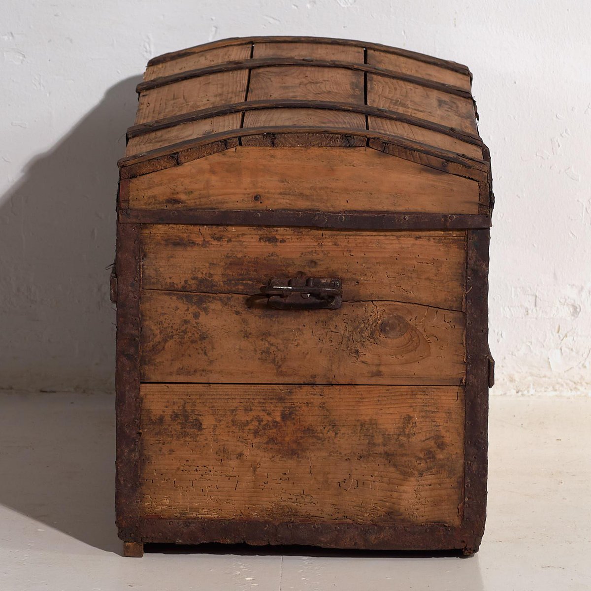 Antique Washed Wood Chest, 1900s for sale at Pamono