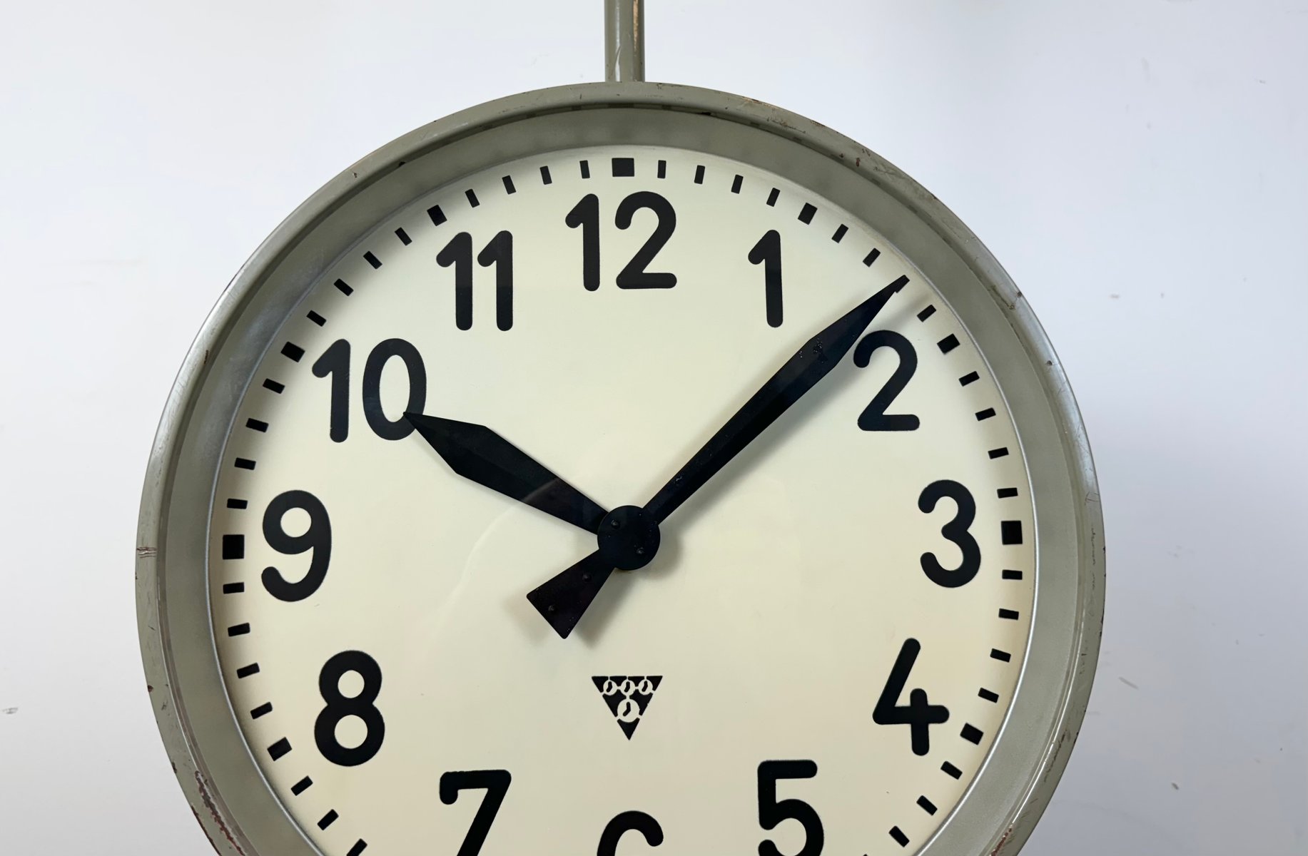 Large Industrial Double Sided Railway Factory Clock from Pragotron ...