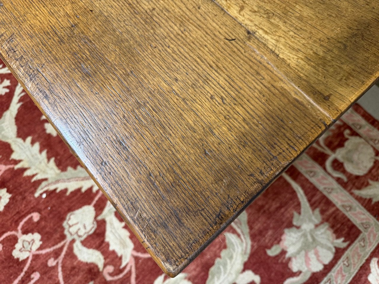 French Normandy Farmhouse Kitchen Dining Table, 1850s for sale at Pamono