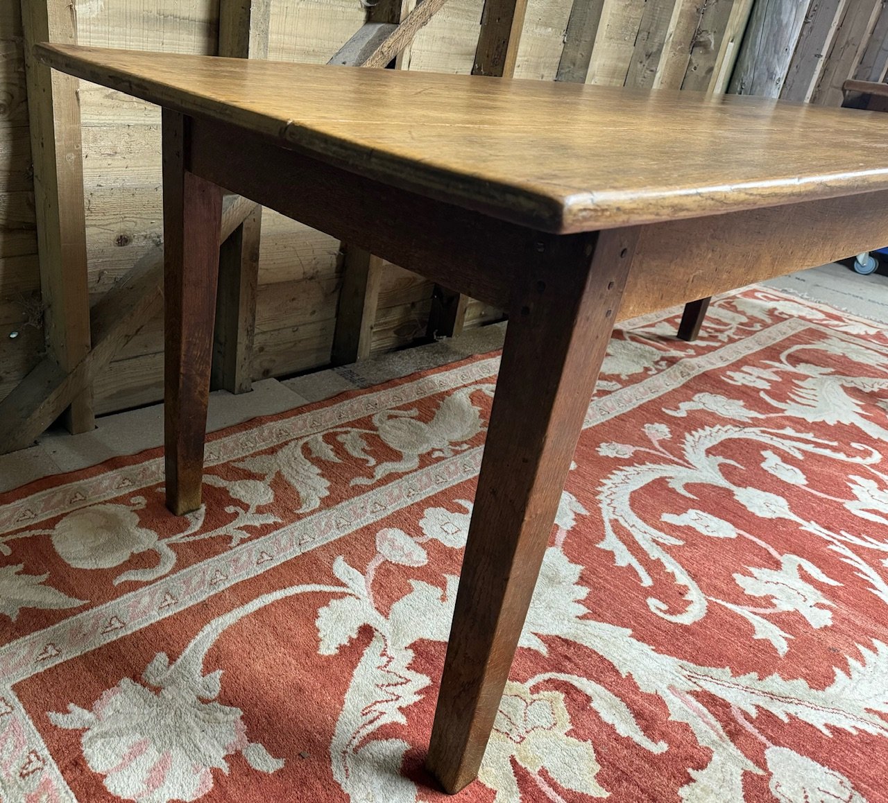 French Normandy Farmhouse Kitchen Dining Table, 1850s for sale at Pamono