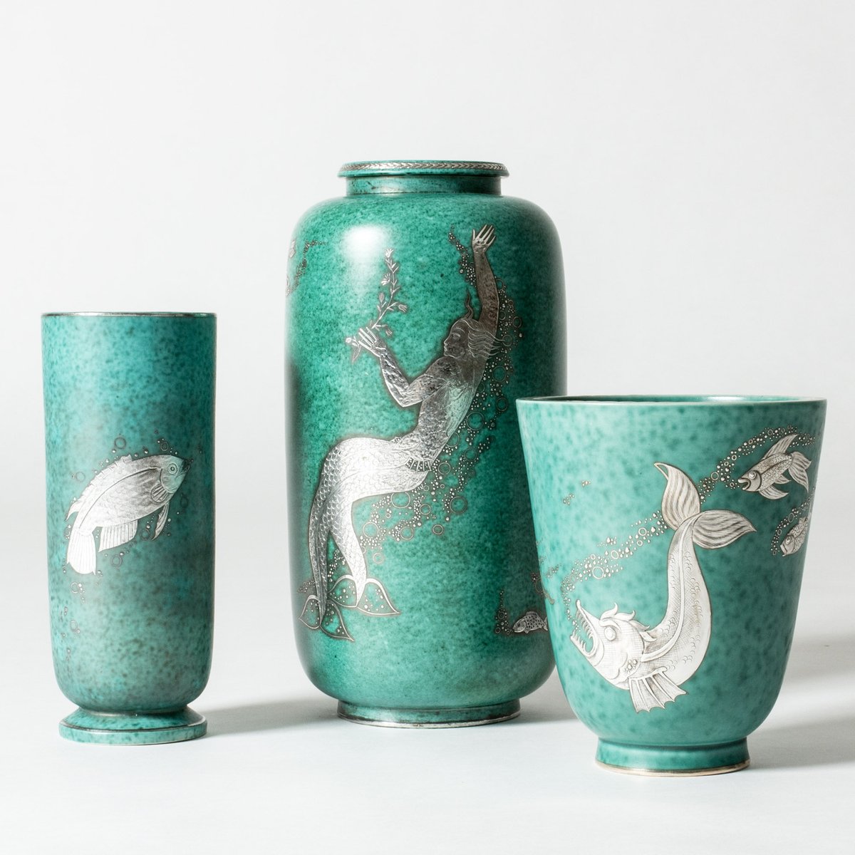 Argenta Vase by Wilhelm Kåge for Gustavsberg, 1940s for sale at Pamono