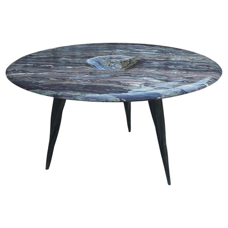Share Marble Dining Table by Jean Pascal Levy-Trumet for sale at Pamono