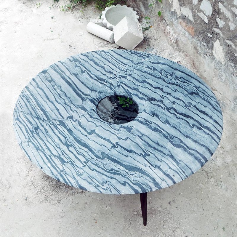 Share Marble Dining Table by Jean Pascal Levy-Trumet for sale at Pamono