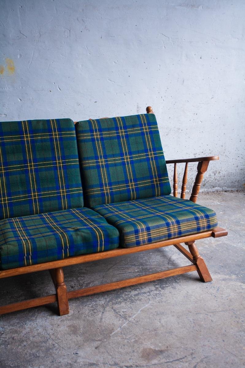 3-Seater Sofa & Armchairs by Guillerme and Chabron , Set of 3 for sale ...