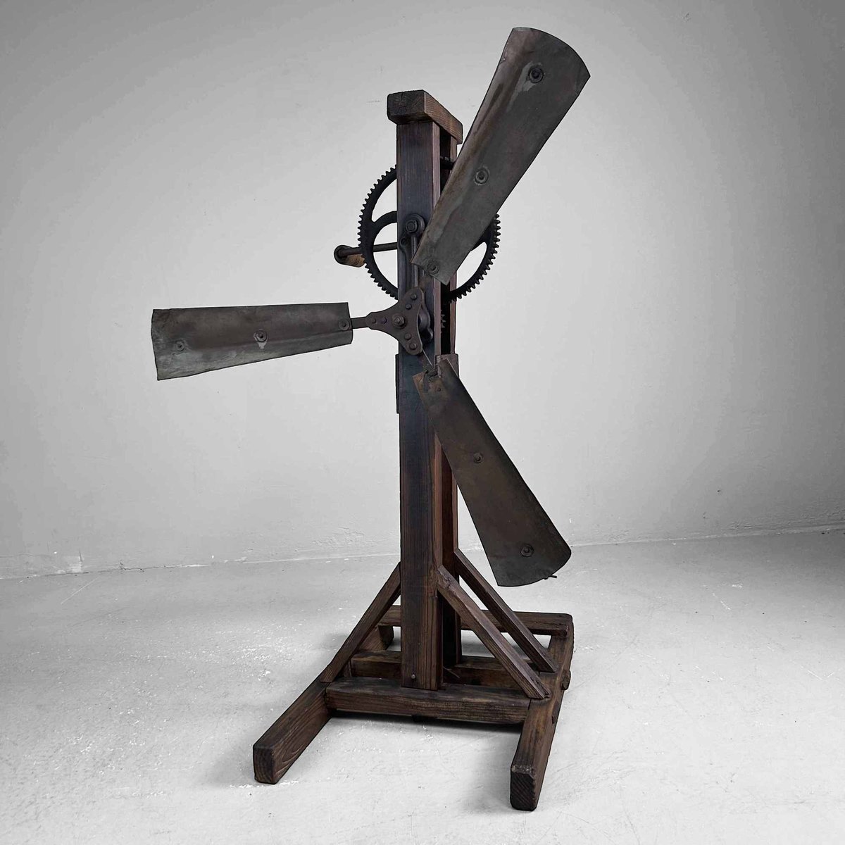 Antique Japanese Rice Windmill, 1890s for sale at Pamono
