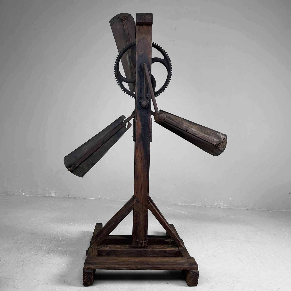 Antique Japanese Rice Windmill, 1890s for sale at Pamono