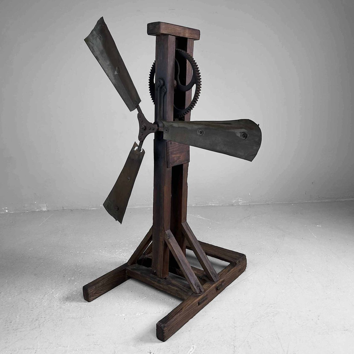 Antique Japanese Rice Windmill, 1890s for sale at Pamono