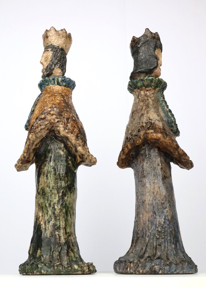 Ceramic Sculptures by Jean Pierre Viot, 1960, Set of 2 for sale at Pamono