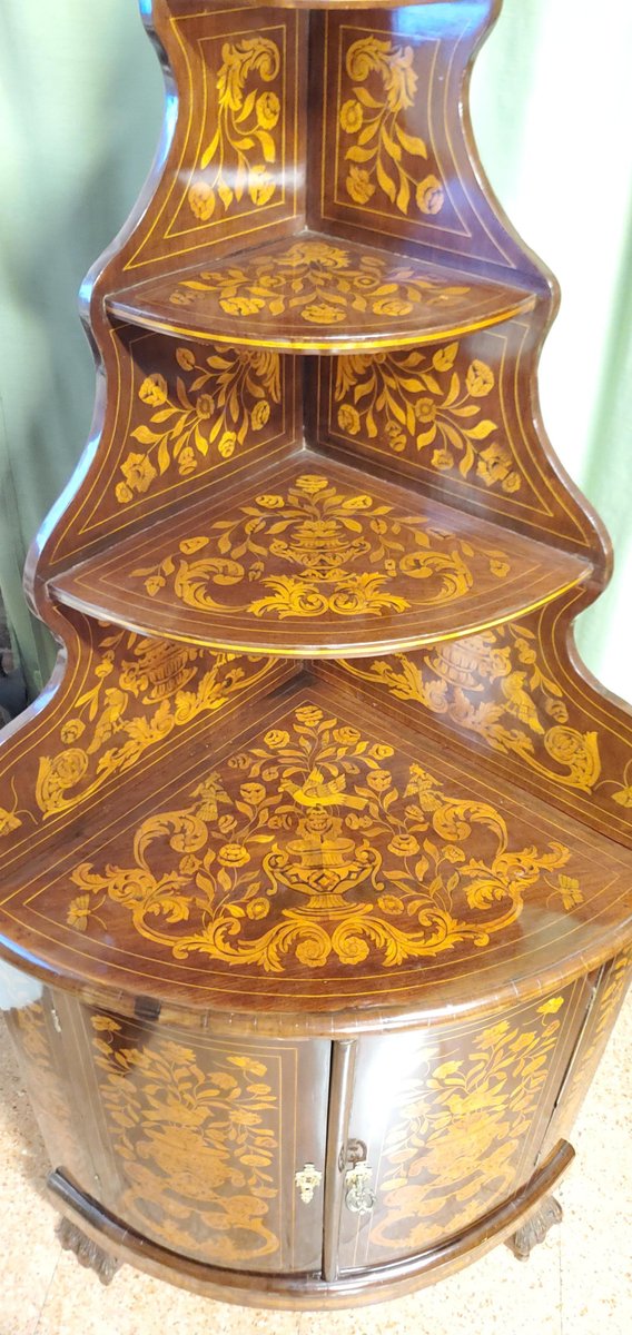 Antique Dutch Corner Sideboard for sale at Pamono