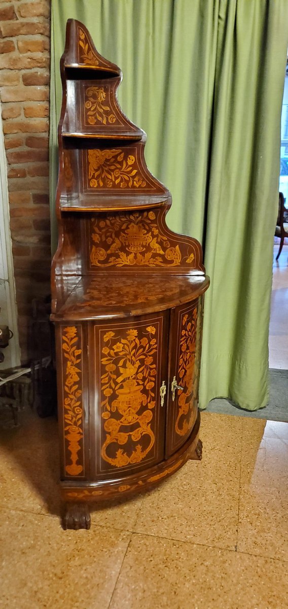 Antique Dutch Corner Sideboard for sale at Pamono