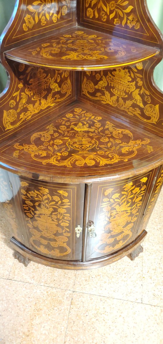Antique Dutch Corner Sideboard for sale at Pamono