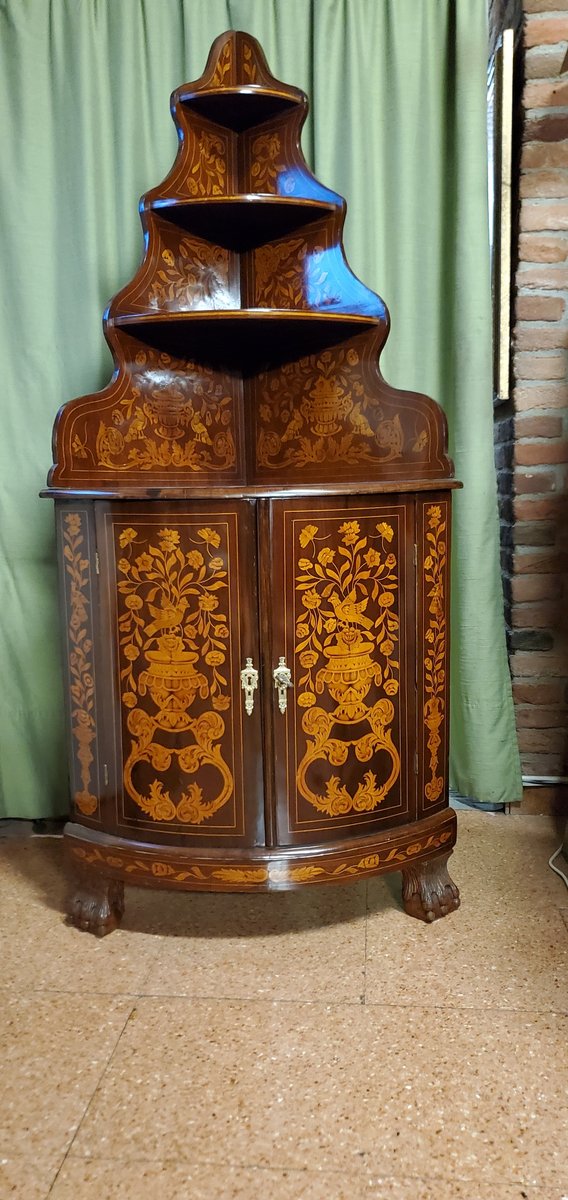 Antique Dutch Corner Sideboard for sale at Pamono
