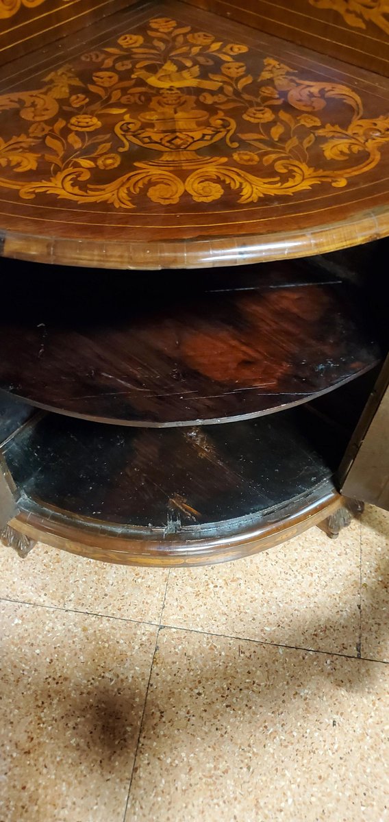 Antique Dutch Corner Sideboard for sale at Pamono