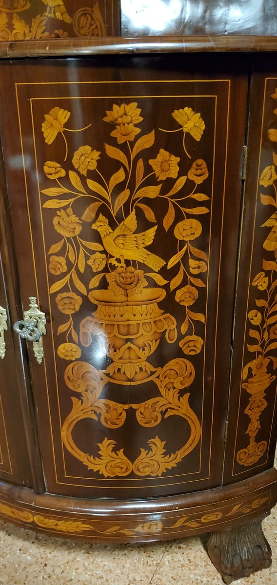 Antique Dutch Corner Sideboard for sale at Pamono