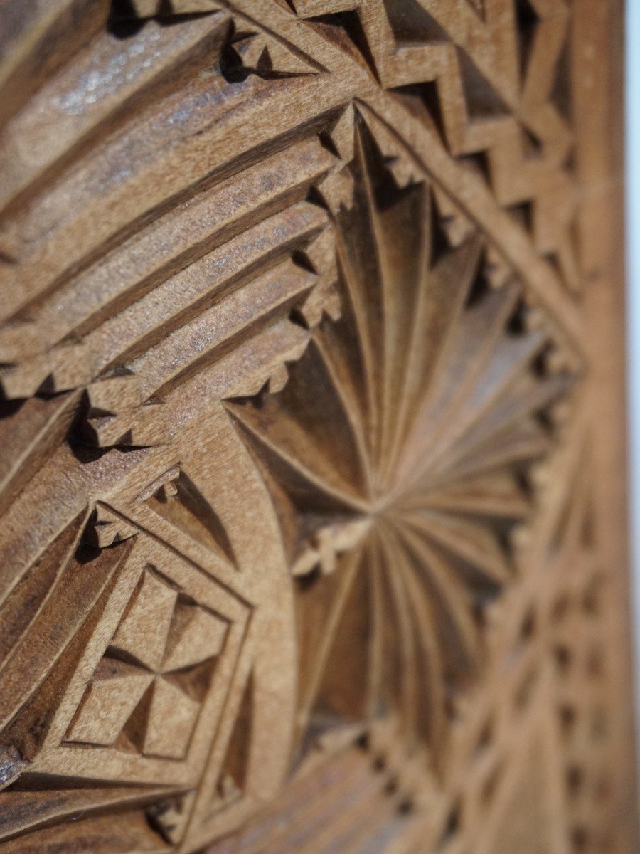 Dutch Chip Carved Wooden Planter Folk Art, 1890s for sale at Pamono