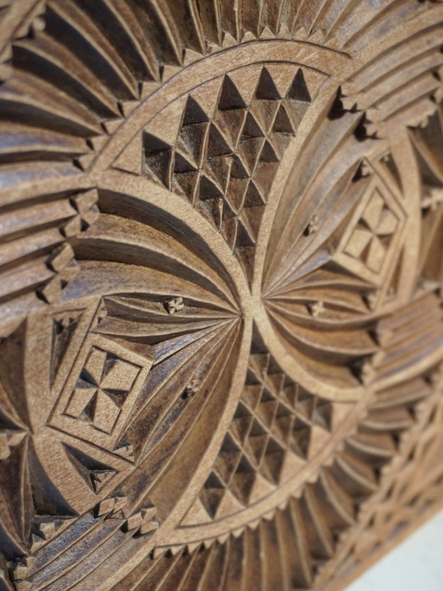 Dutch Chip Carved Wooden Planter Folk Art, 1890s for sale at Pamono