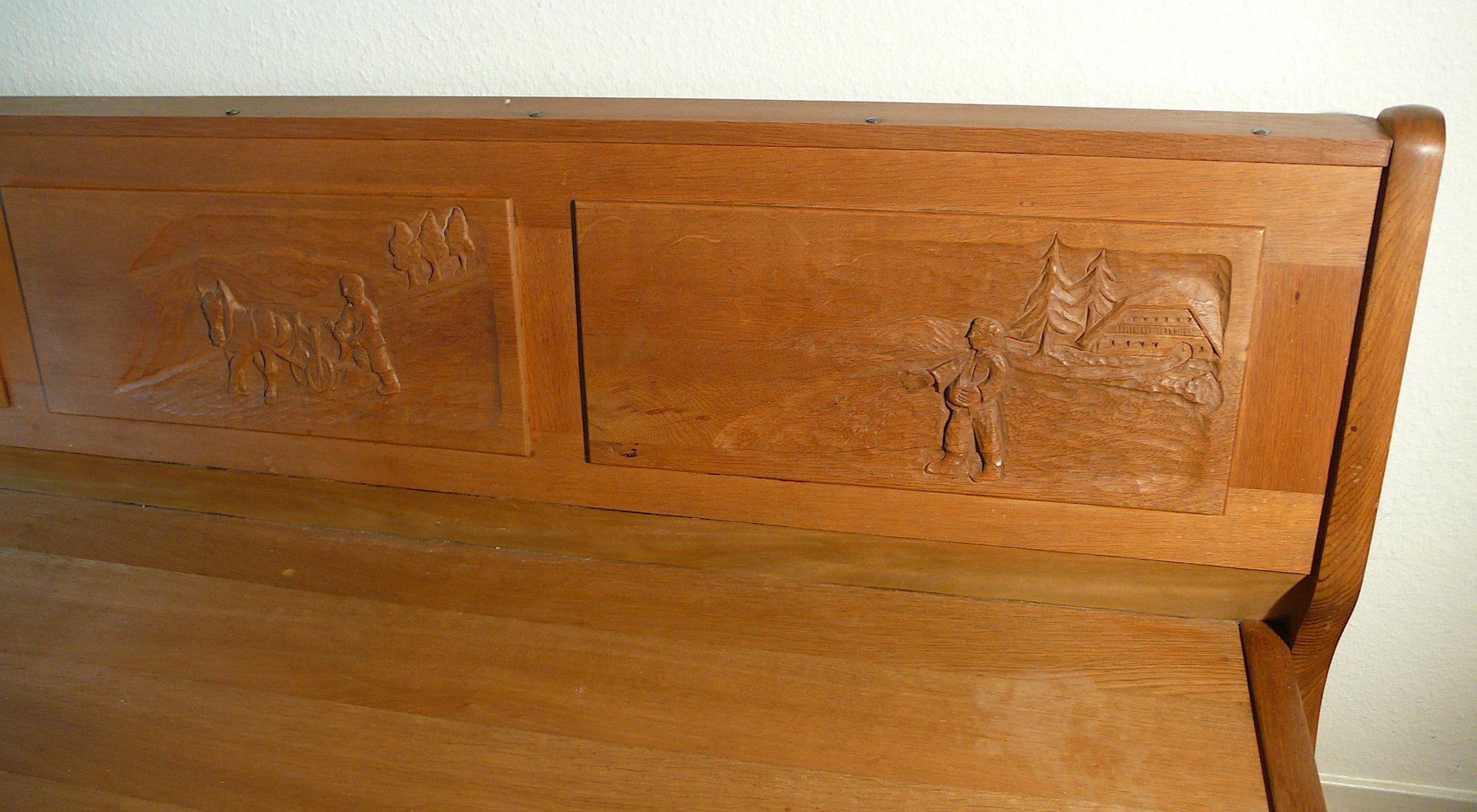 Large Country German Oak Table, Corner Bench & Chairs, 1970s, Set of 5 ...