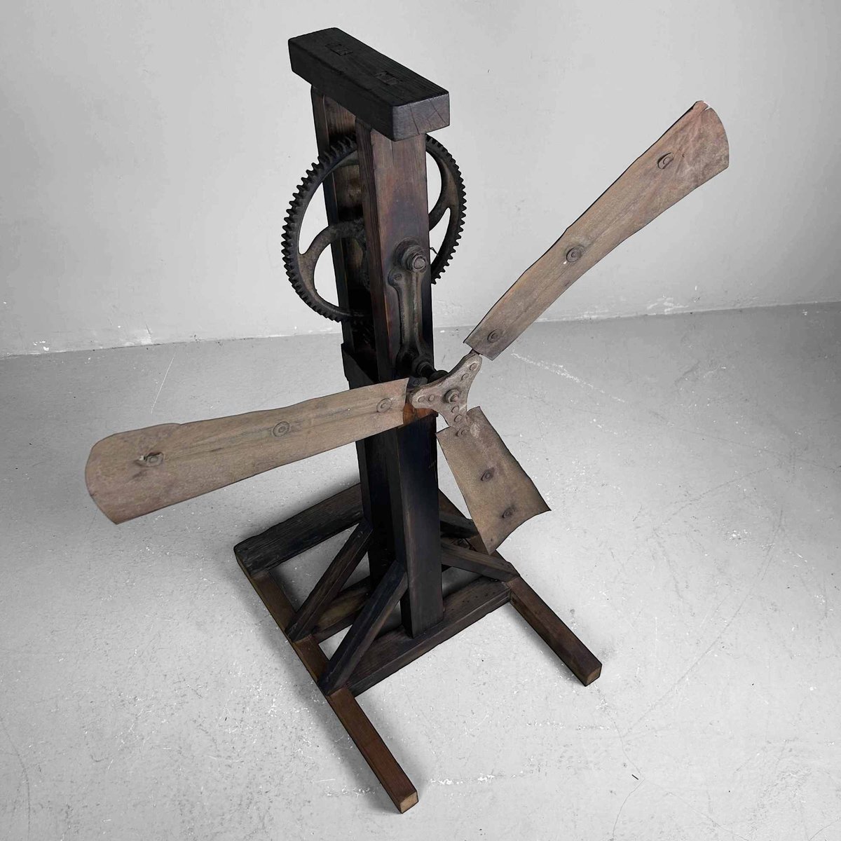 Antique Japanese Rice Windmill, 1890s for sale at Pamono