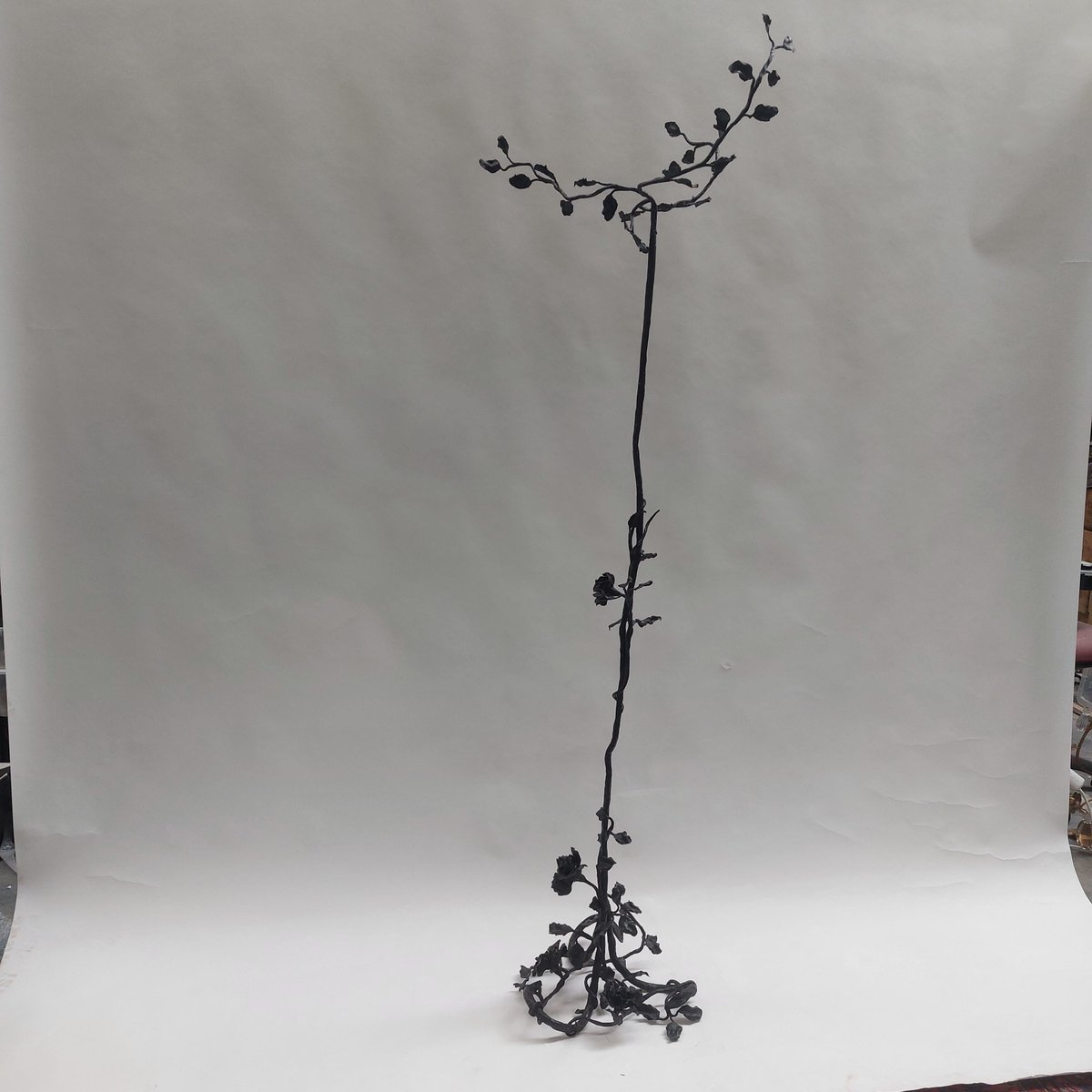 Lode Van Boeckel, Floral Sculpture, 1890s, Cast Iron for sale at Pamono