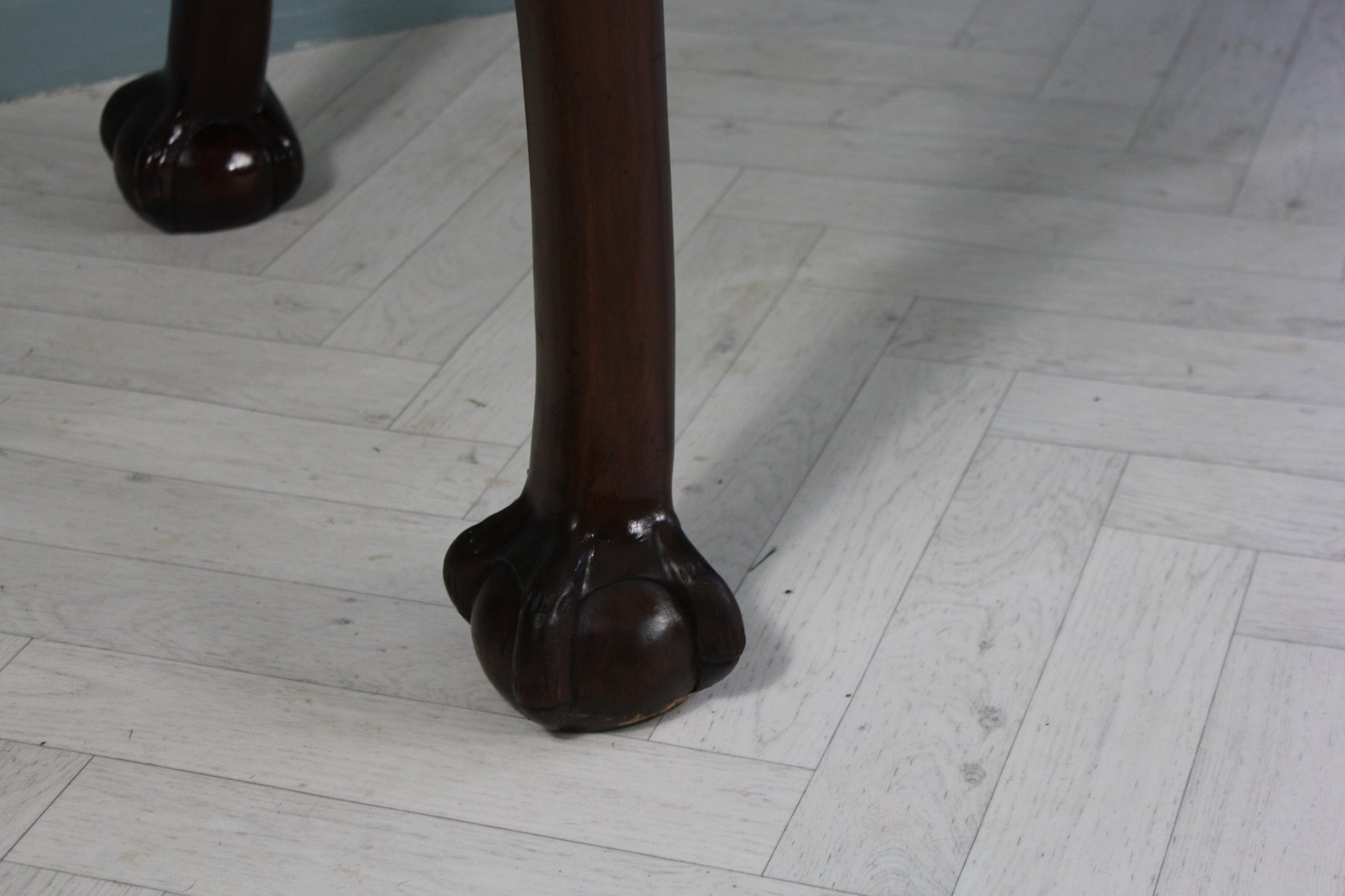 Antique Irish Mahogany Serving Table for sale at Pamono