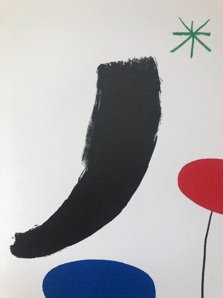Joan Miro, Surrealist Composition with Star, Original Lithograph for ...